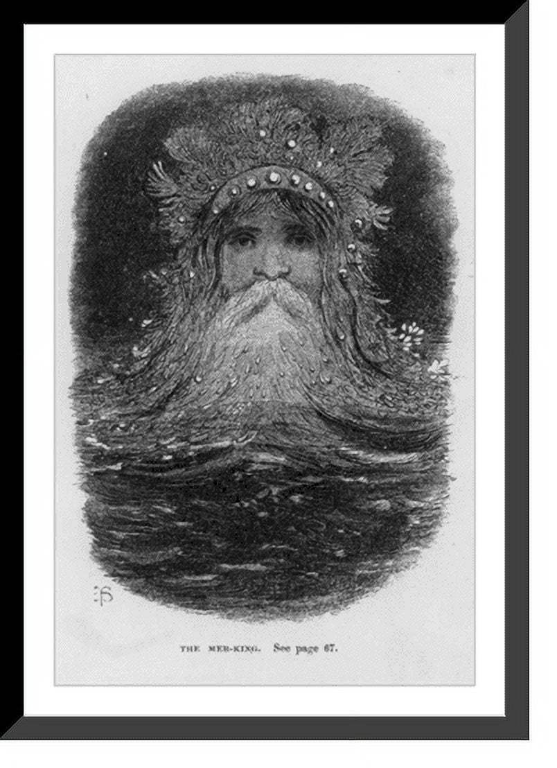 Historic Framed Print, The Mer-King, 17-7/8" x 21-7/8" - Walmart.com