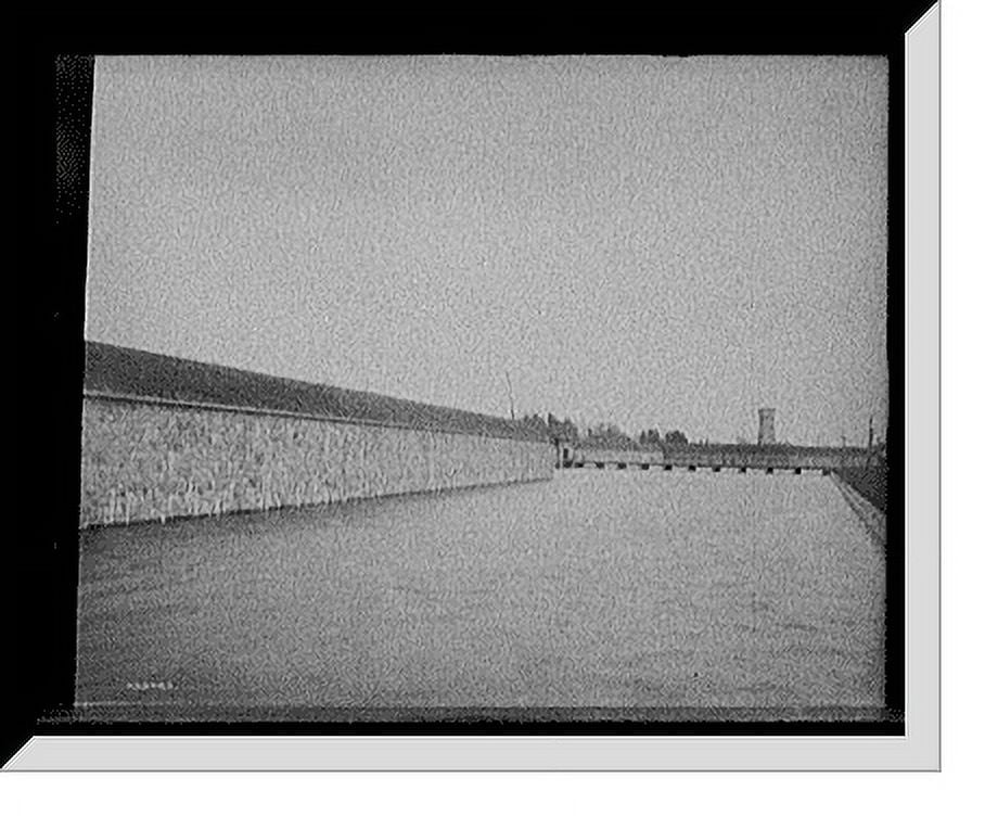 Historic Framed Print, [The Moat and main entrance, Fort Monroe, Va ...