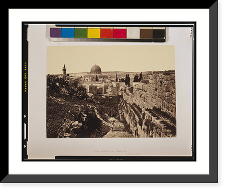Historic Framed Print, The Mosque of Omar, &c., Jerusalem.Frith. - 2 ...