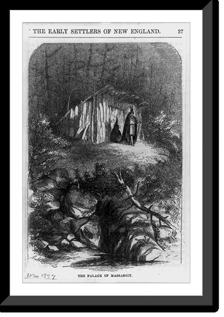 Historic Framed Print, The Palace of Massasoit, 17-7/8" x 21-7/8 ...