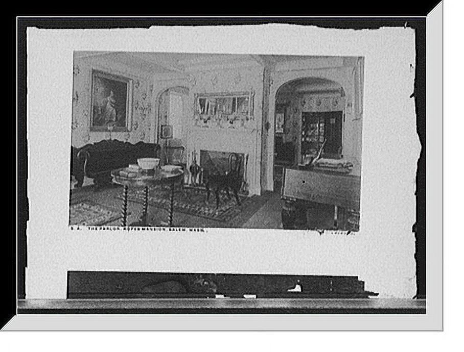 Historic Framed Print, The Parlor, Ropes Mansion, Salem, Mass., 17-7/8 ...
