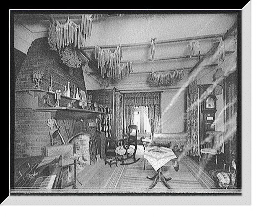 Historic Framed Print, The Parlor, log cabin, Palmer Park, Detroit ...