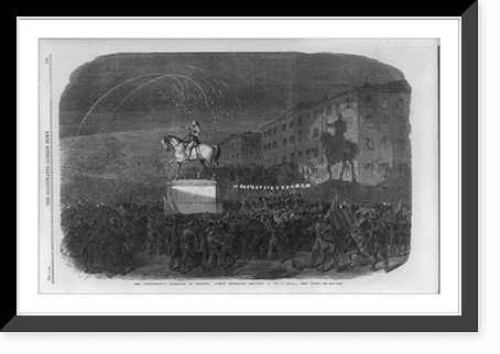 Historic Framed Print, The Presidential campaign in America. Great M ...