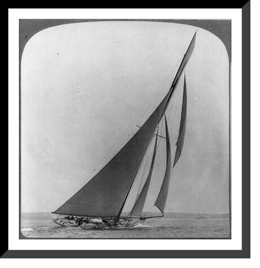Historic Framed Print, The RELIANCE [sailboat], America's Cup Defender ...