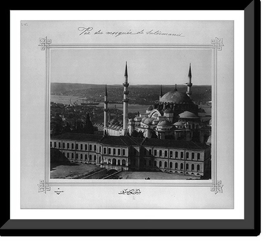 Historic Framed Print, [The Süleymaniye Camii (mosque)].Lieutenant ...