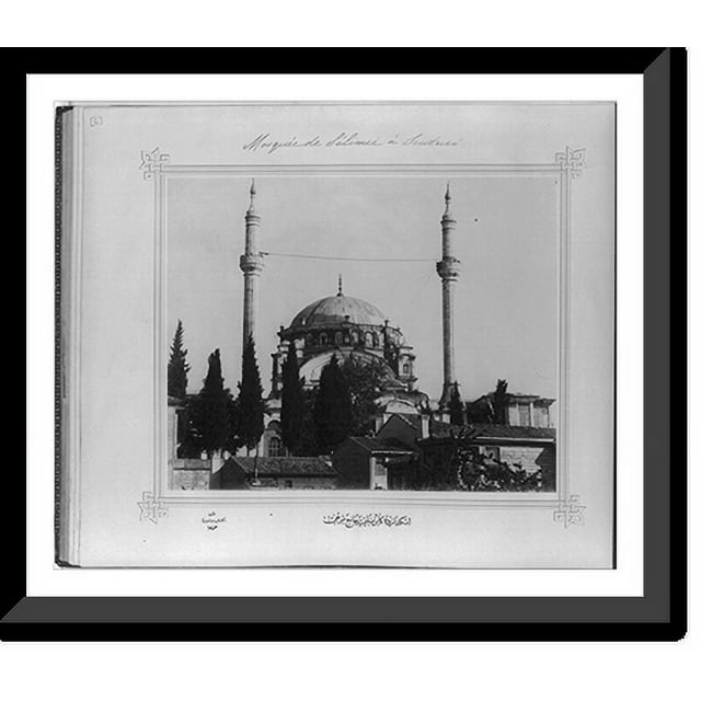 Historic Framed Print, [The Selimiye Camii (mosque) in Üsküdar ...