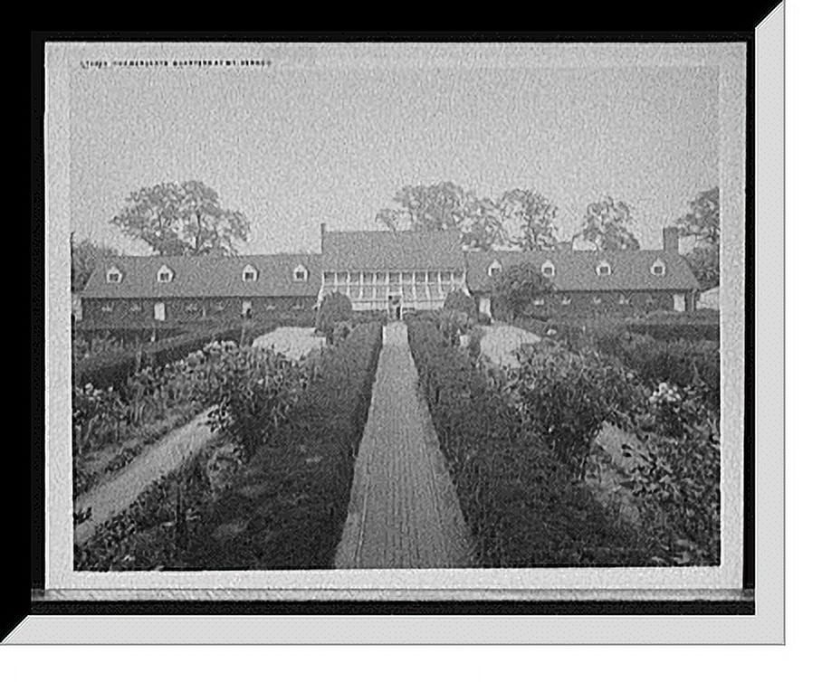 Historic Framed Print, The Servants' quarters at Mt. Vernon, 17-7/8" x ...