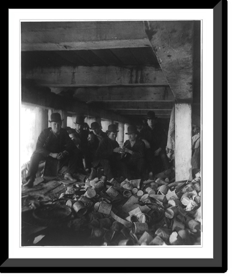 Historic Framed Print, The Short Tail Gang (Corlears Hook) under pier ...