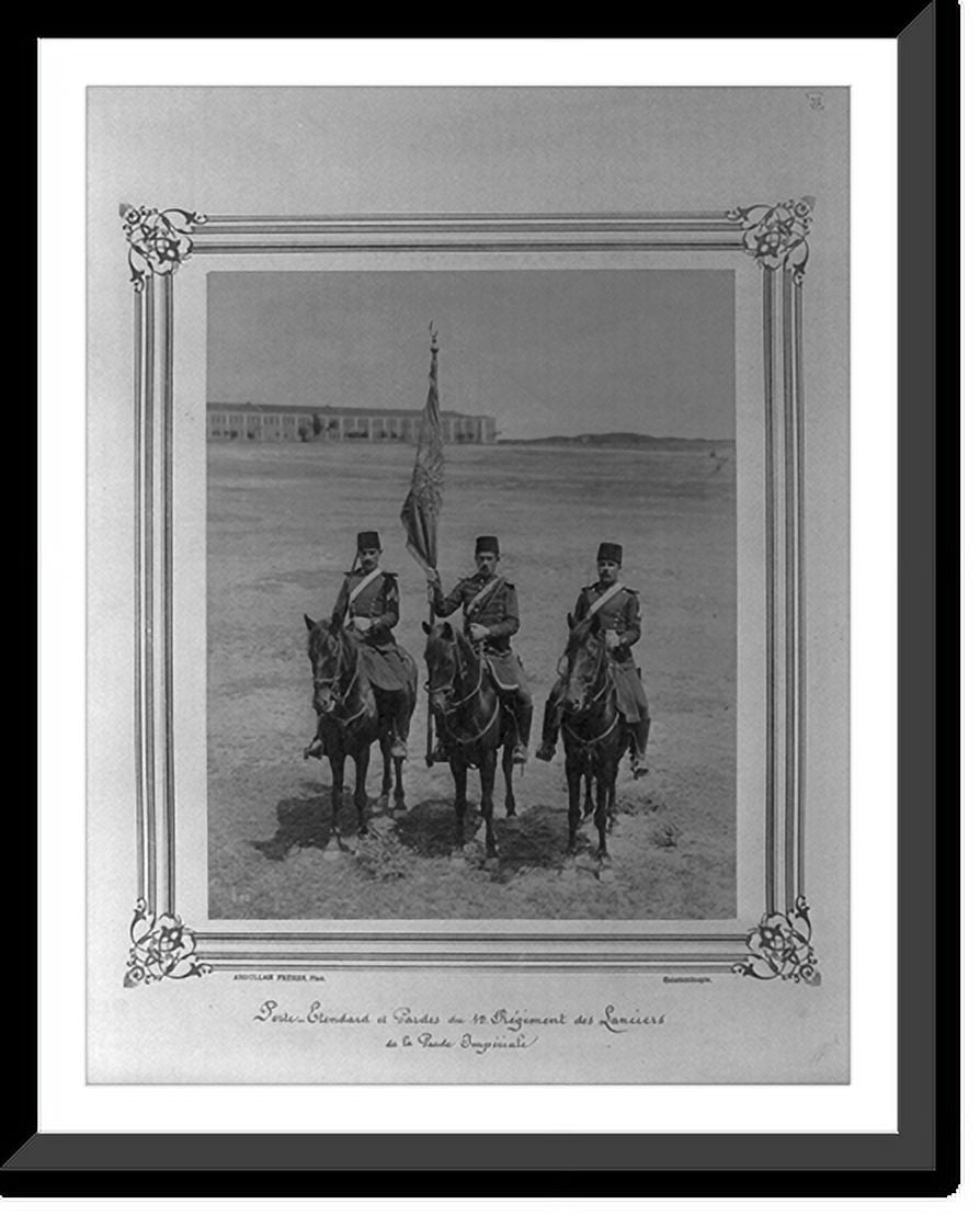 Historic Framed Print, [The Standard Bearer and Guards of the First ...