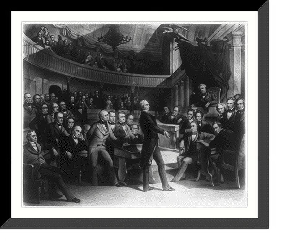 Historic Framed Print, The United States Senate, A.D. 1850.drawn by P ...