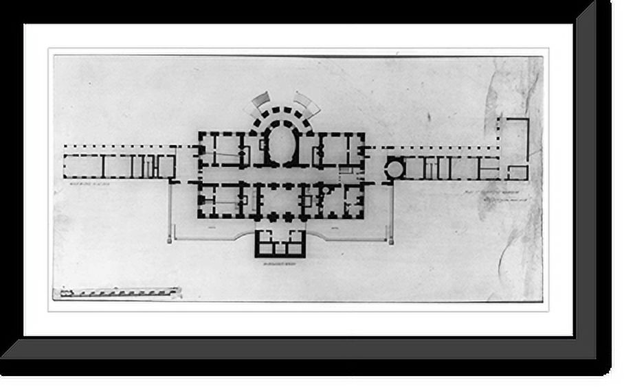 Historic Framed Print, [The White House (Executive Mansion ...