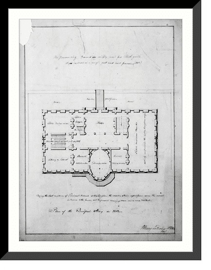 Historic Framed Print, [The White House (President's House Historic Framed Print, [The White House (President's House