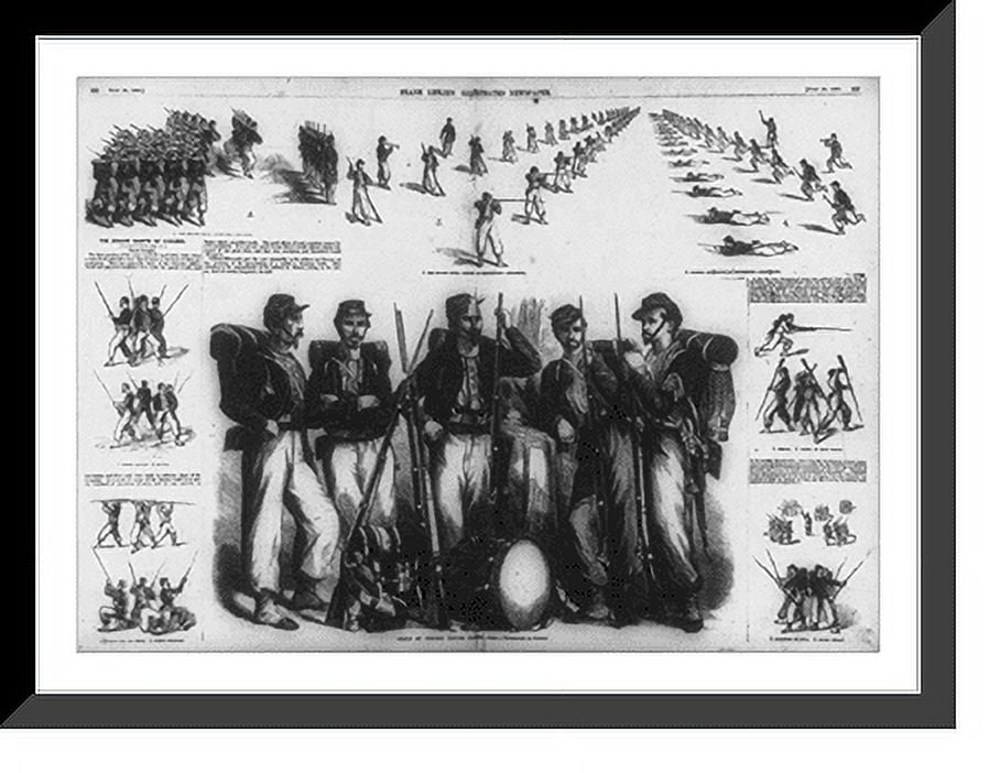 Historic Framed Print, The Zouave Cadets of Chicago - 2, 17-7/8" x 21-7 ...