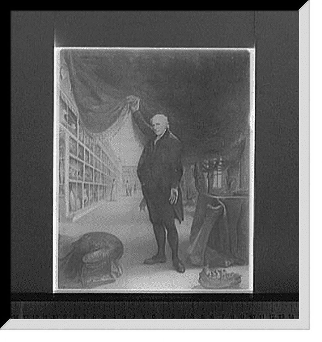 Historic Framed Print, [The artist in his museum], 17-7/8" x 21-7/8 ...