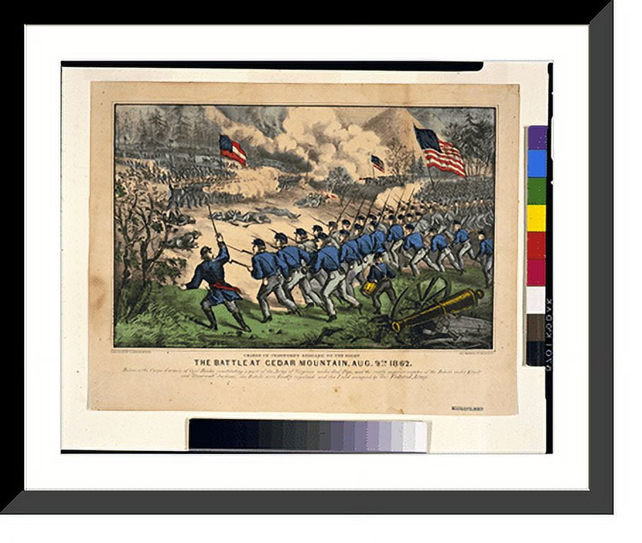 Historic Framed Print, The battle at Cedar Mountain, Aug. 9th, 1862 ...