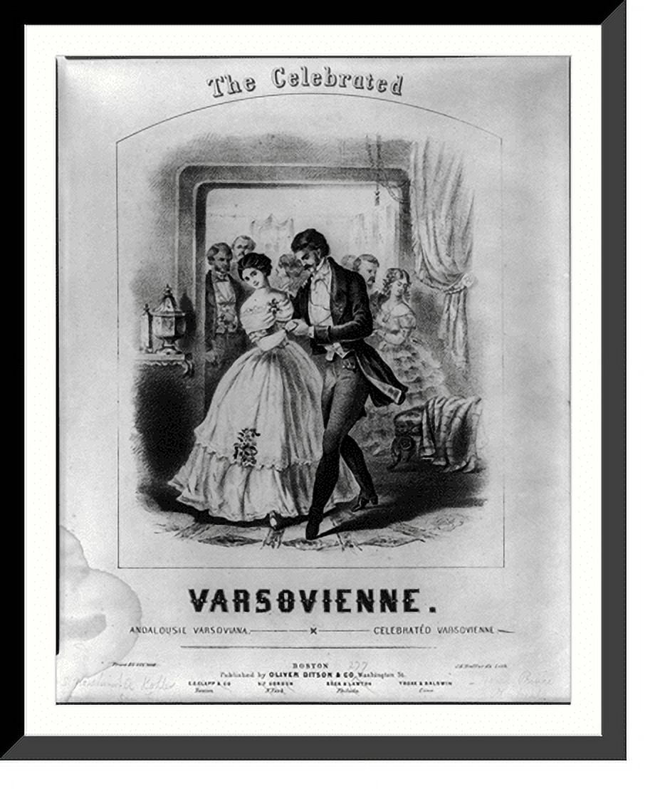 Historic Framed Print, The celebrated Varsovienne, 17-7/8" x 21-7/8 ...