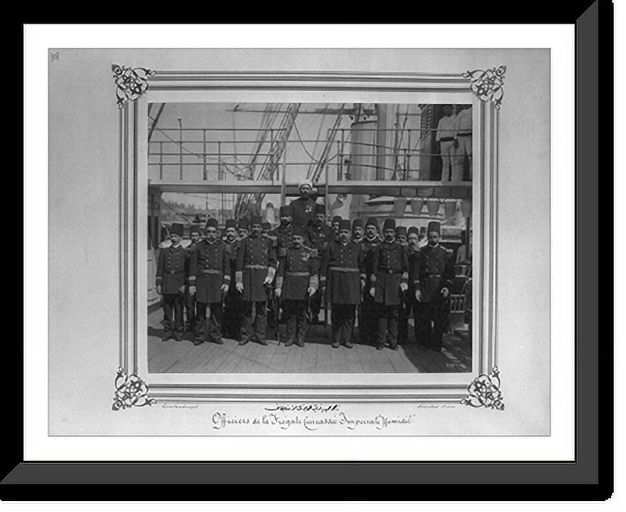 Historic Framed Print, [The commanders and officers of the Imperial ...