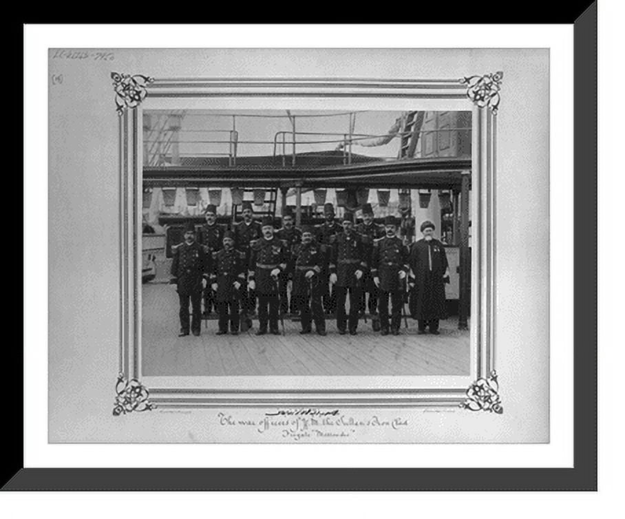 Historic Framed Print, [The commanders and officers of the Imperial ...