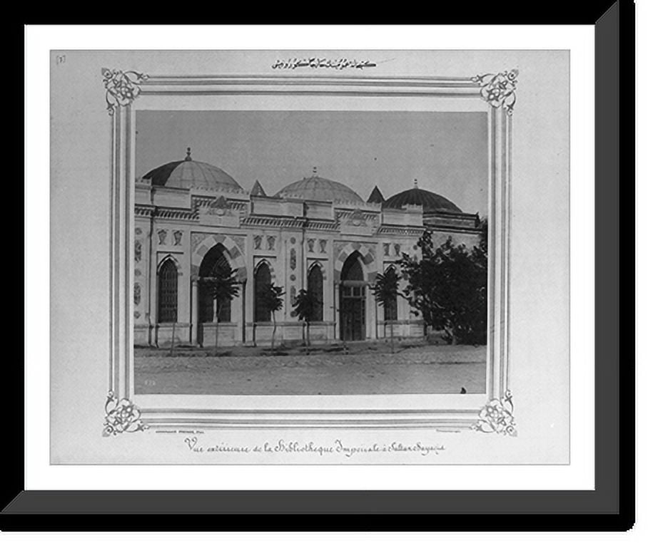 Historic Framed Print, [The exterior view of the Sultan Beyazit Public ...