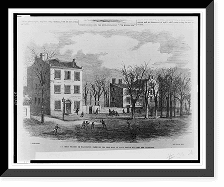 Historic Framed Print, The great tragedy in Washington. carrying the ...