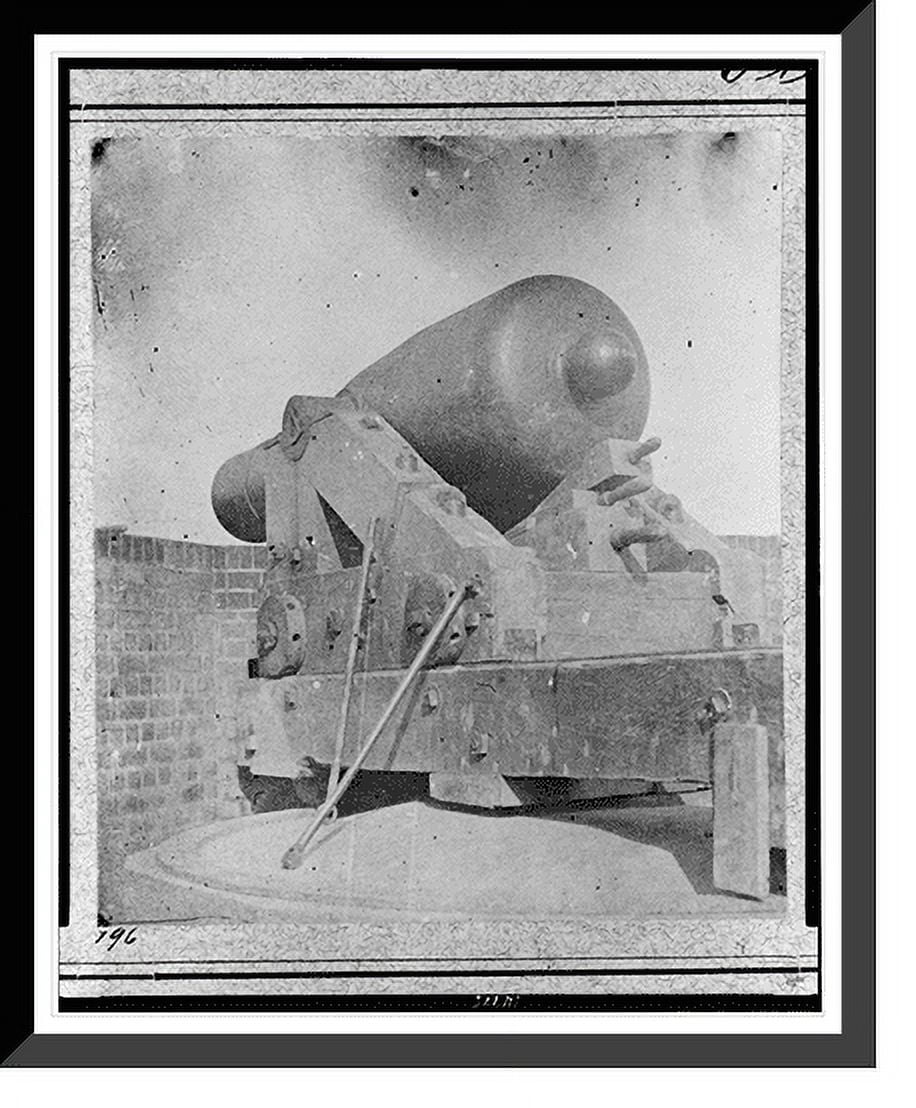 Historic Framed Print, [The gun Jeff Davis, identified as a Rodman ...