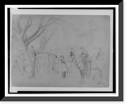 Historic Framed Print, The hitching post, Va., 17-7/8" x 21-7/8 ...