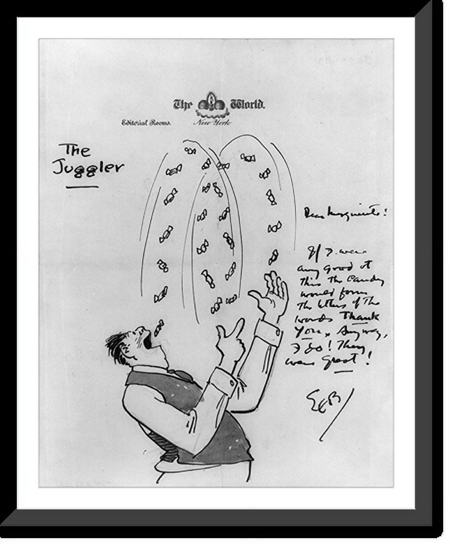 Historic Framed Print, The juggler, 17-7/8" x 21-7/8" - Walmart.com