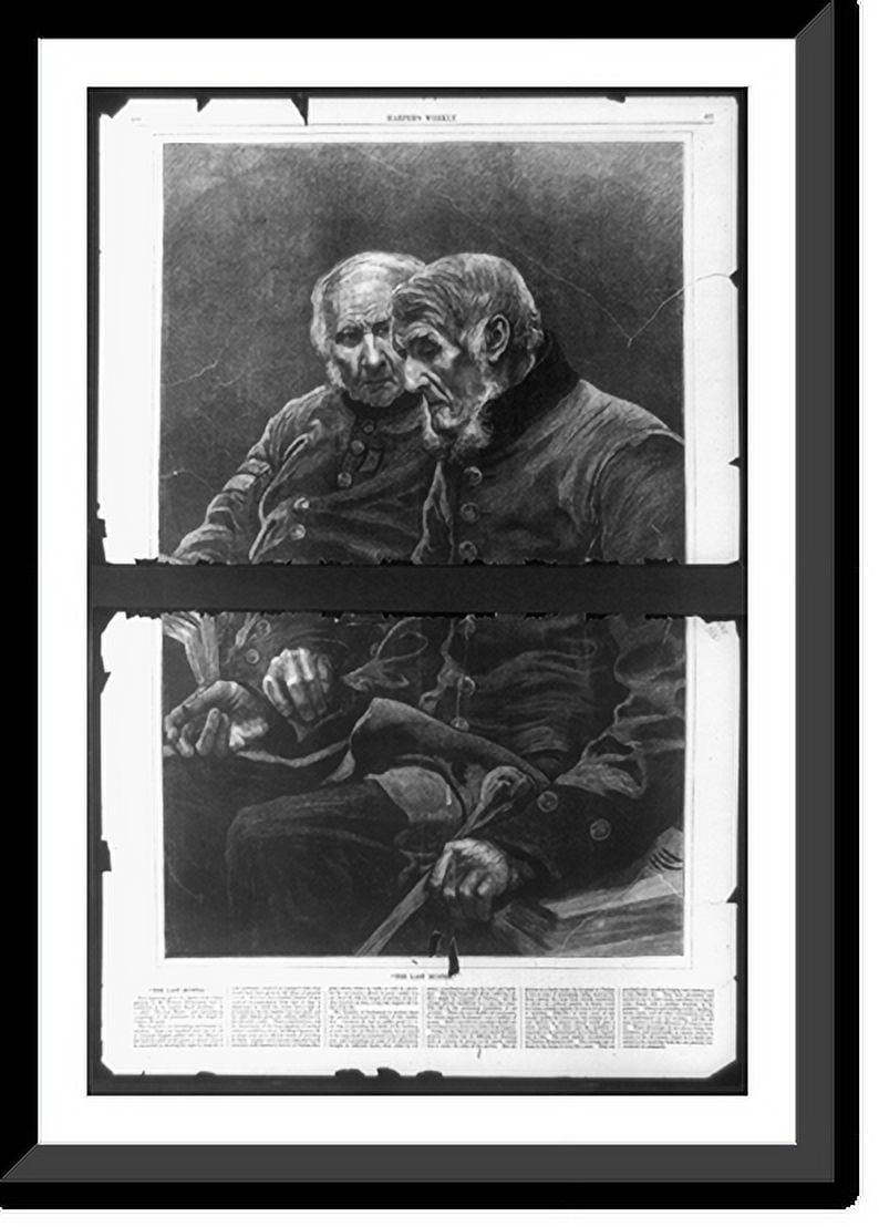 Historic Framed Print, The last muster.H.H., 17-7/8" x 21-7/8 ...