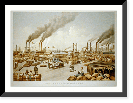 Historic Framed Print, The levee-New Orleans - 3, 17-7/8" x 21-7/8 ...