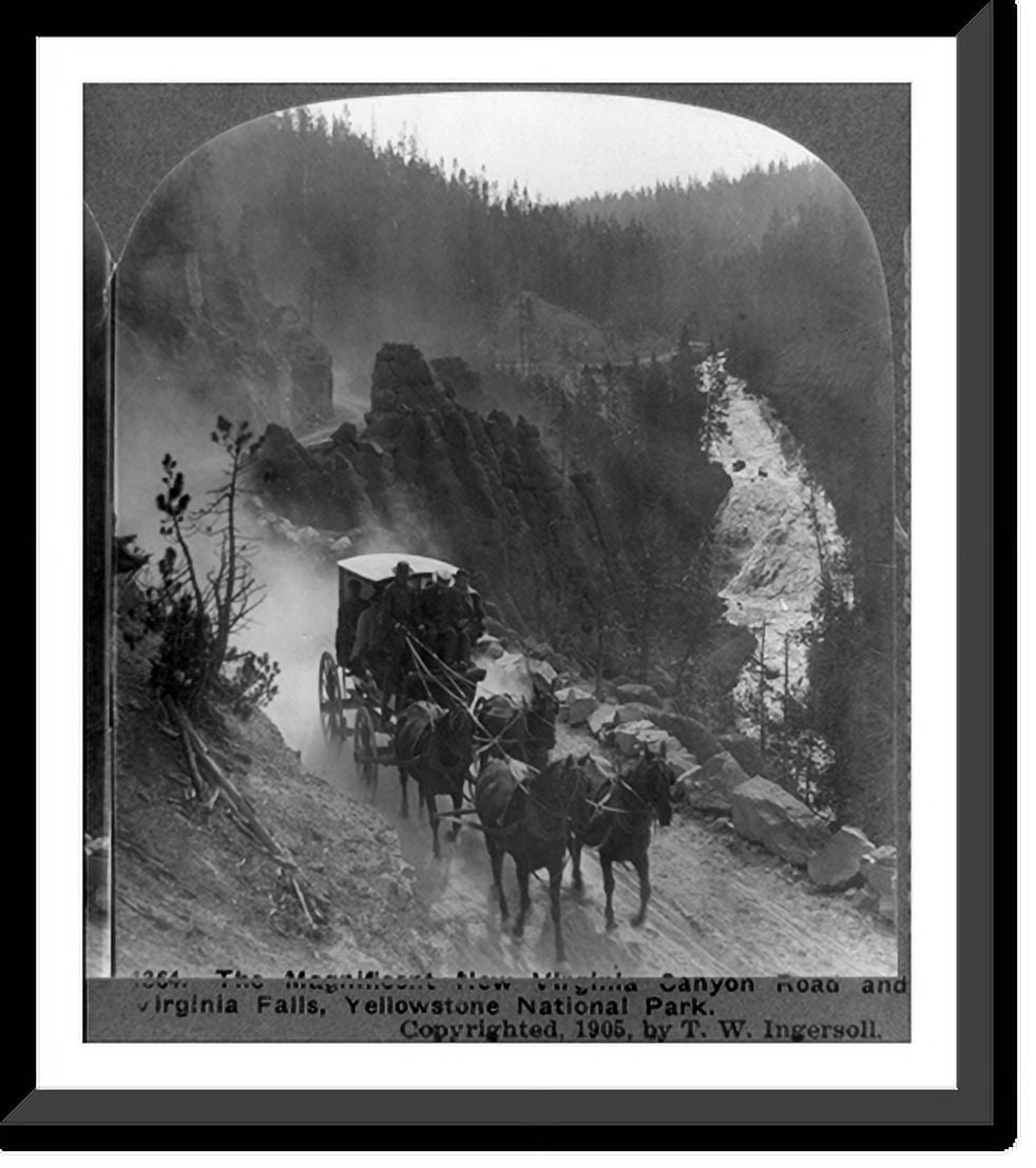 Historic Framed Print, The magnificent new Virginia Canyon Road and ...