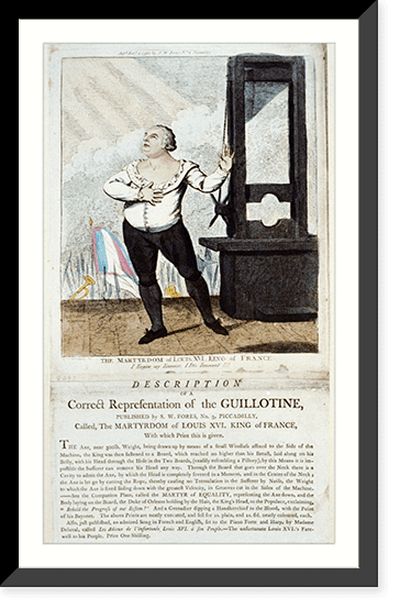Historic Framed Print, The martydom of Louis XVI, King of France - I ...