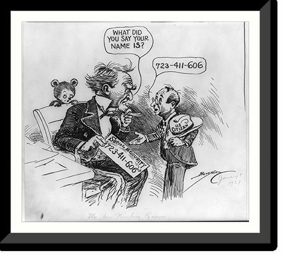 Historic Framed Print, The new numbers game, 17-7/8" x 21-7/8 ...