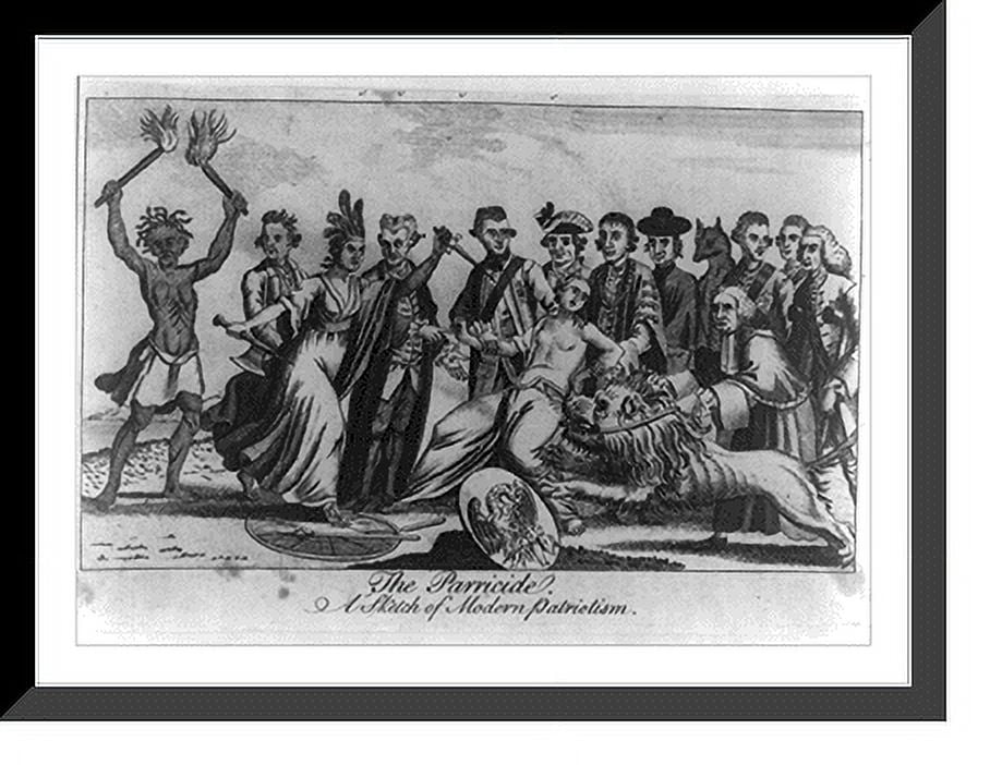 Historic Framed Print, The parricide A sketch of modern patriotism., 17 ...