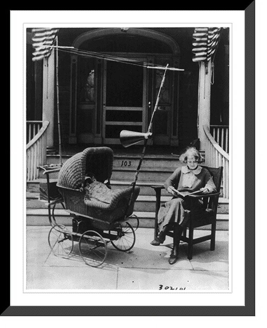 Historic Framed Print, The radio nursemaid - or wireless lullabies for ...