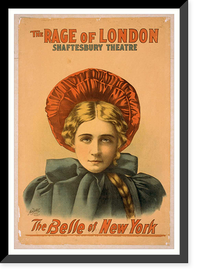 Historic Framed Print, The rage of London Shaftesbury Theatre The Belle ...