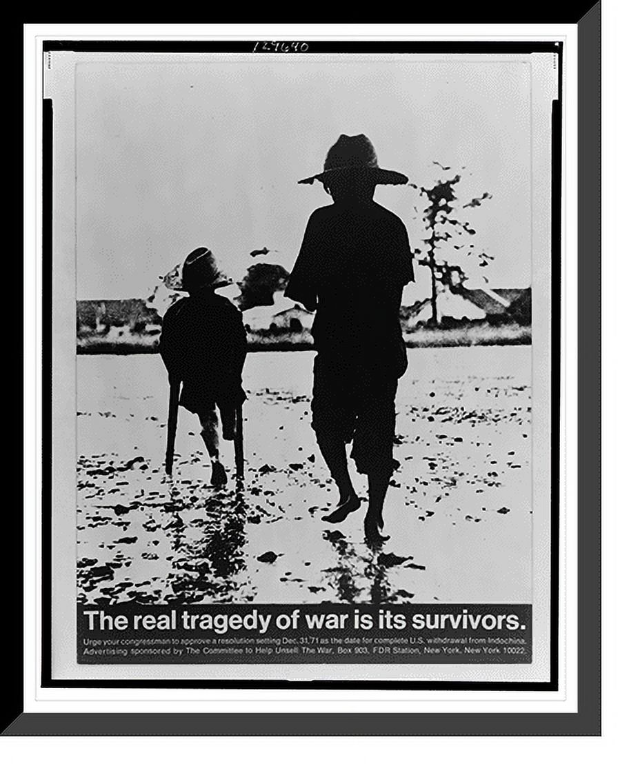 Historic Framed Print, The real tragedy of war is its survivors, 17-7/8 ...