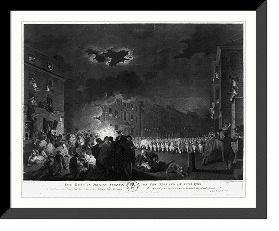 Historic Framed Print, The riot in Broad street, on the seventh of June ...
