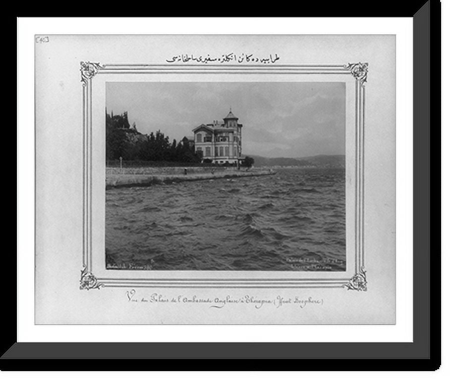 Historic Framed Print, [The sea side house of the British Ambassador ...