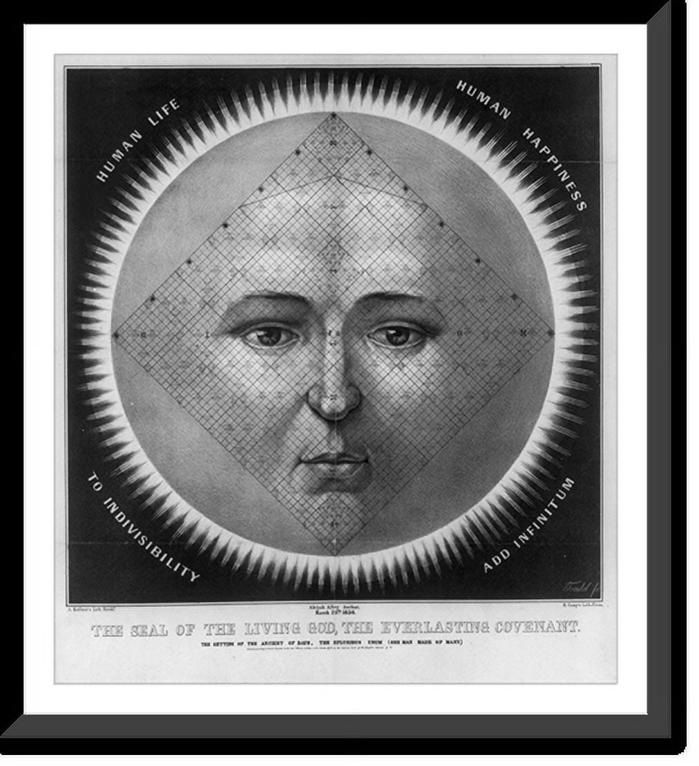 Historic Framed Print, The seal of the living God, the everlasting ...