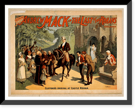Historic Framed Print, The singing comedian Andrew Mack in the The last ...