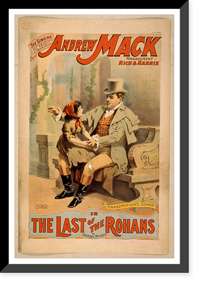 Historic Framed Print, The singing comedian Andrew Mack in the The last ...