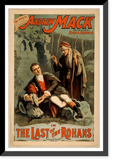 Historic Framed Print, The singing comedian Andrew Mack in the The last ...