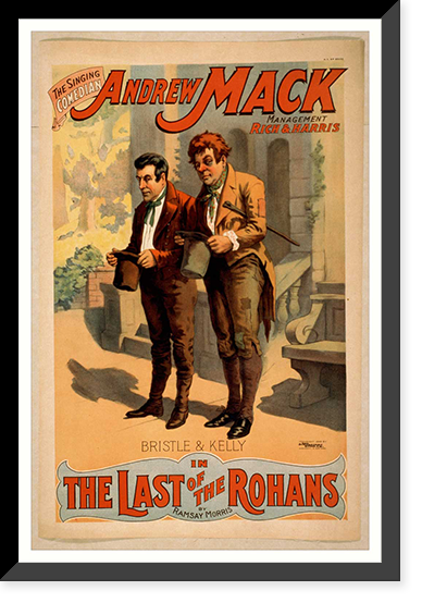 Historic Framed Print, The singing comedian Andrew Mack in the The last ...