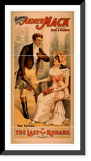 Historic Framed Print, The singing comedian Andrew Mack in the The last ...