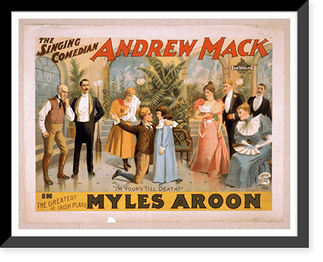 Historic Framed Print, The singing comedian Andrew Mack in the greatest ...