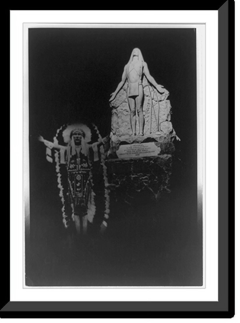 Historic Framed Print, The spirit Indian appeared when the psychic ...