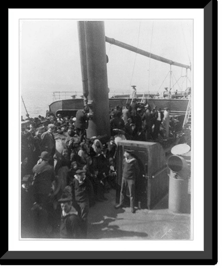 Historic Framed Print, The steerage of KAISER II - 2, 17-7/8" x 21-7/8 ...