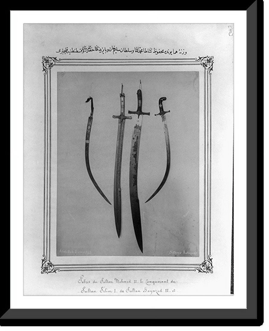 Historic Framed Print, [The swords of Sultan Mehmed (II), Sultan Selim ...