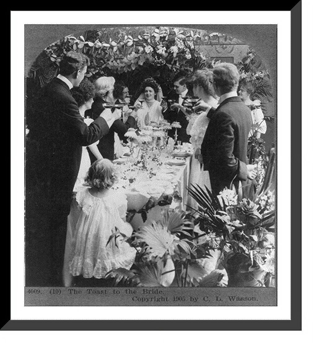 Historic Framed Print, The toast to the bride, 17-7/8" x 21-7/8 ...