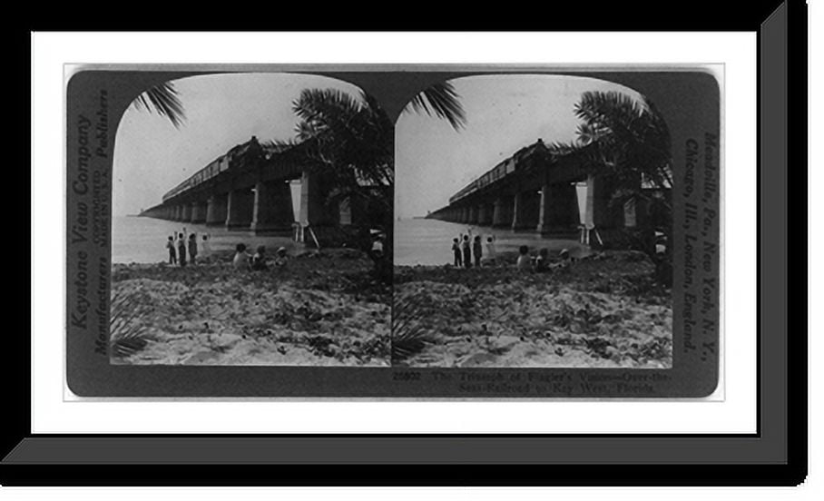 Historic Framed Print, The triumph of Flagler's vision - Over-the-Seas ...